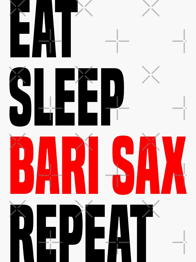 "Baritone Saxophone Player | Bari Sax" Sticker for Sale by 2djazz ...