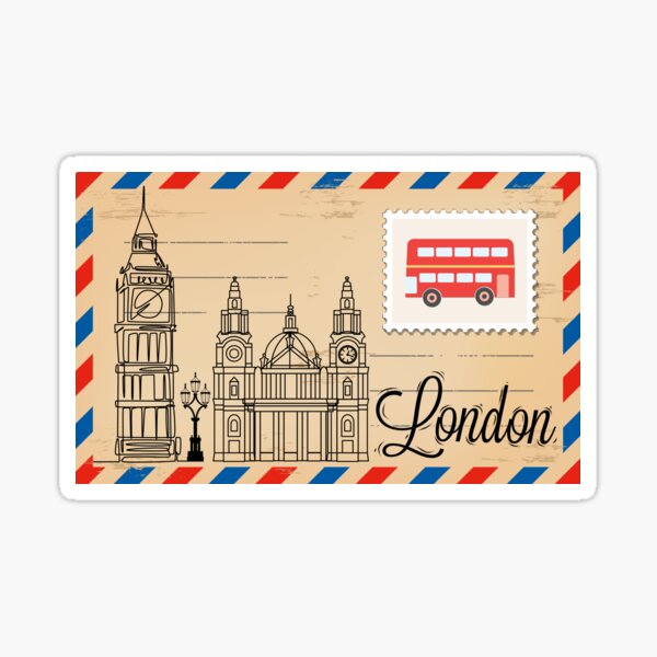 "London" Sticker for Sale by TopBaseline | Redbubble