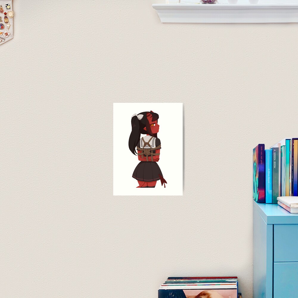 "Meru the succubus shibari Sticker" Art Print for Sale by HalieCloset ...