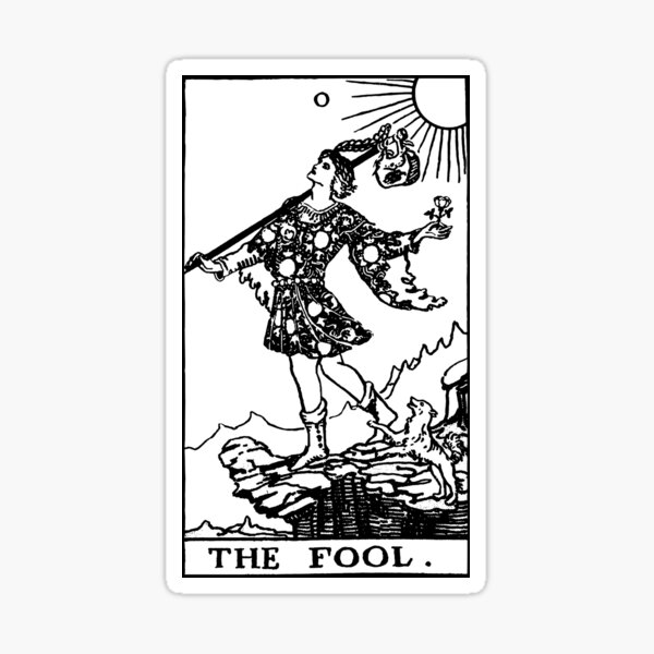 "The Fool Tarot Card" Sticker for Sale by PanosTsalig | Redbubble