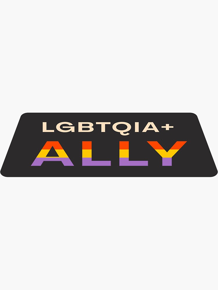 "pride allyship lgbtqia+ ally" Sticker for Sale by eshangisingh | Redbubble