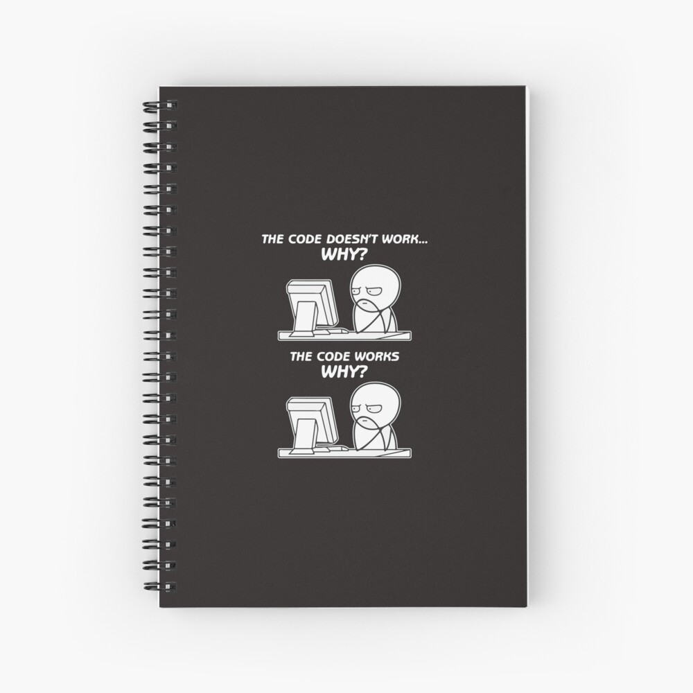 Cuaderno de espiral «El código no funciona ¿Por qué funciona el código ...