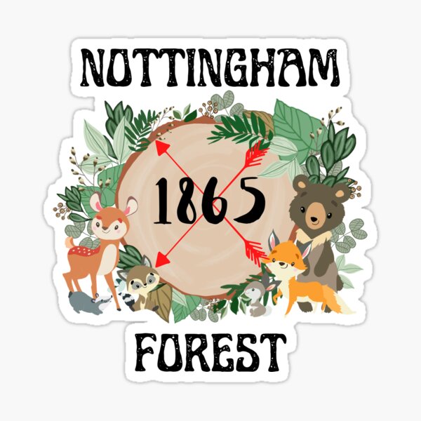 "Nottingham forest" Sticker for Sale by saffronrobes | Redbubble