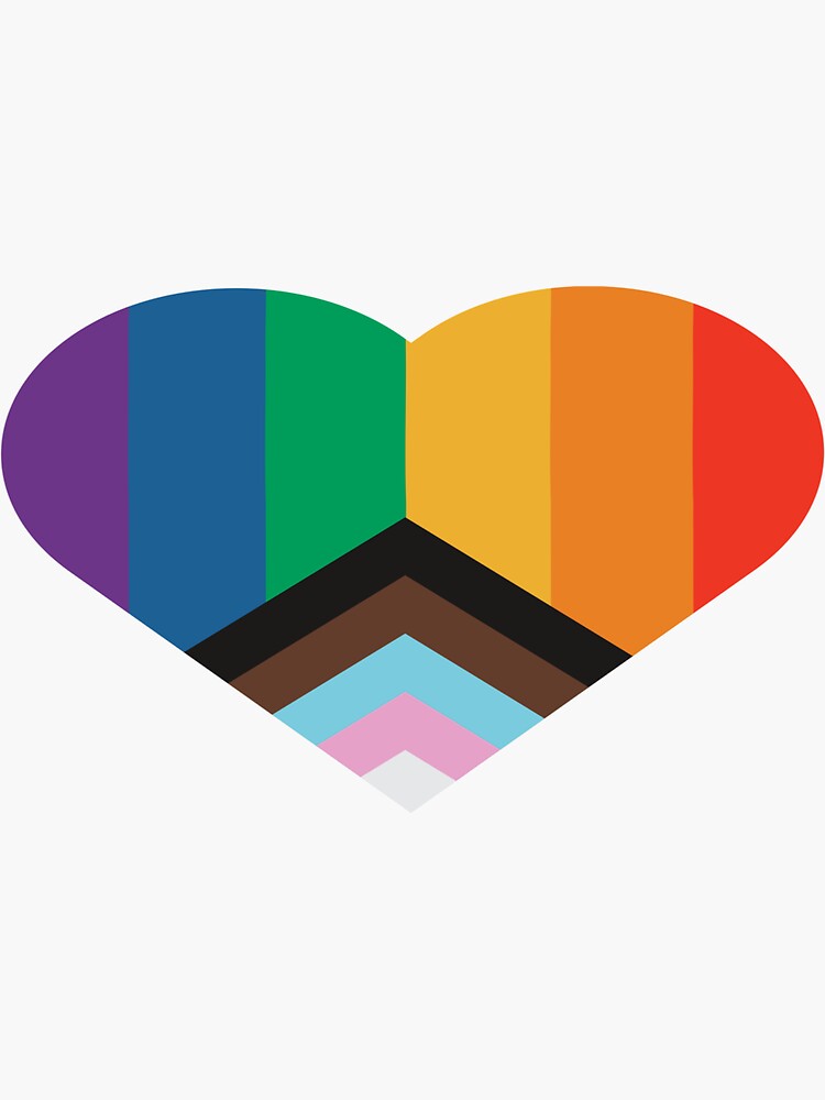 "pride allyship lgbtq heart flag" Sticker for Sale by eshangisingh ...
