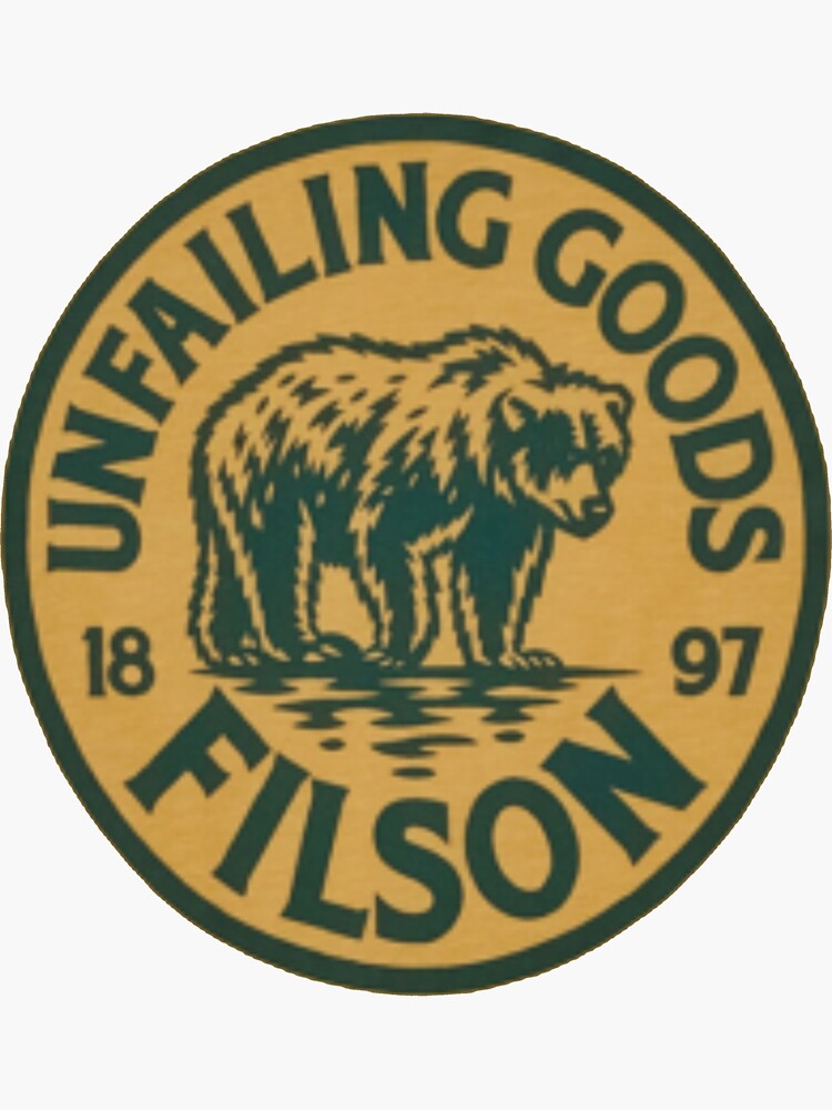 "Unfailing Goods Filson" Sticker for Sale by marcelobraha | Redbubble