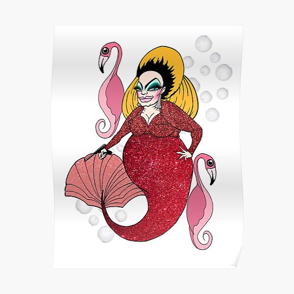 "The Divine Mermaid" Poster for Sale by GioVee | Redbubble