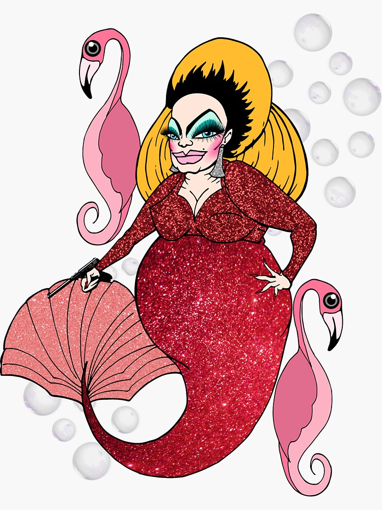 "The Divine Mermaid" Sticker for Sale by GioVee | Redbubble
