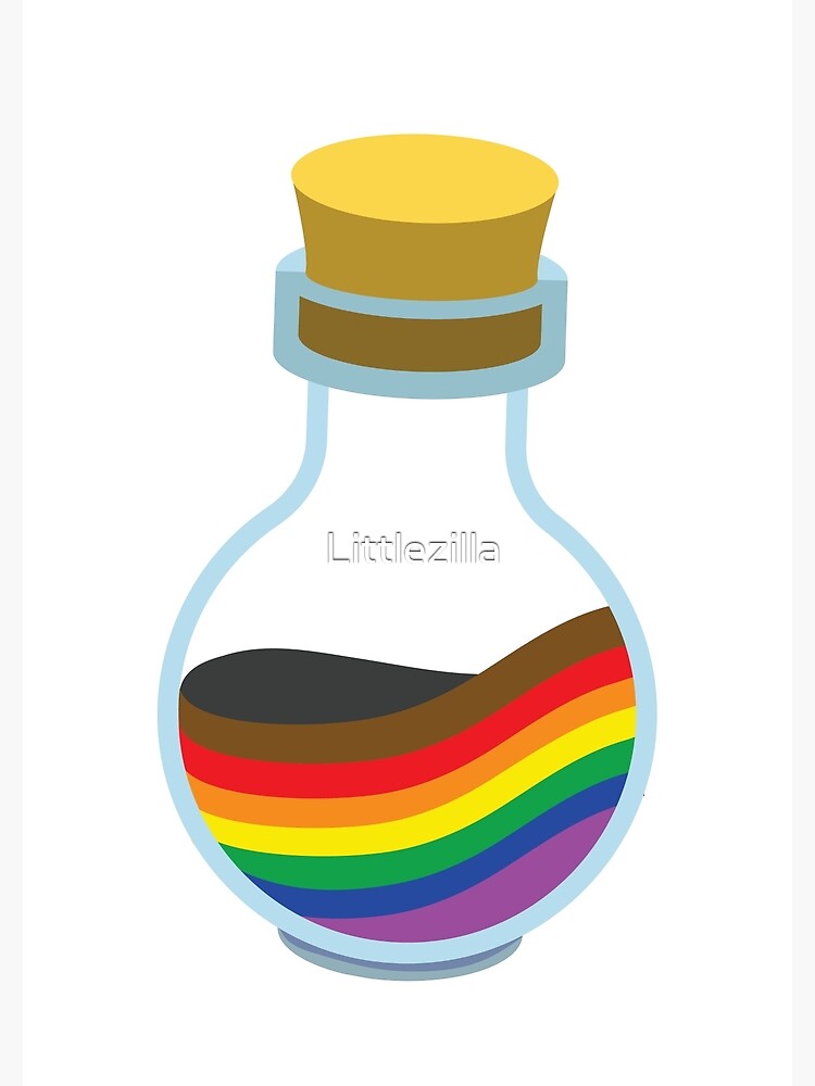 "Pride Potion - Gay Flag" Poster for Sale by Littlezilla | Redbubble