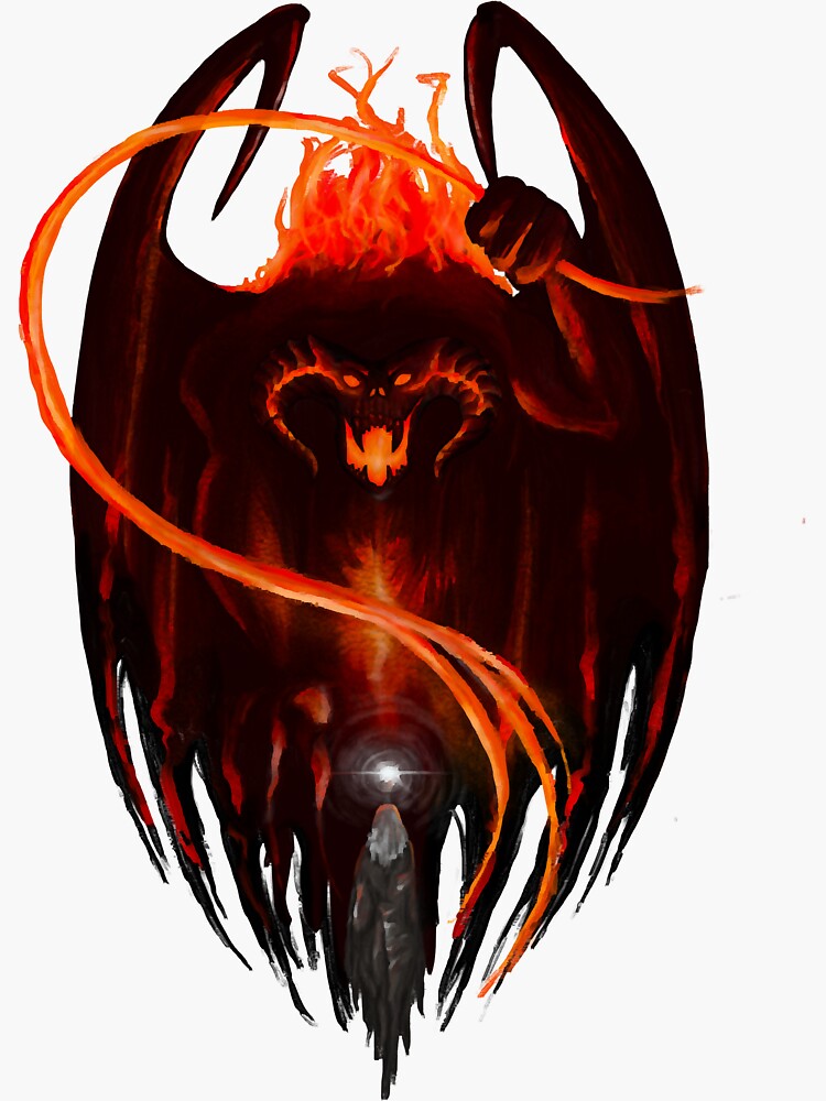 "Balrog" Sticker by LindaAPate | Redbubble