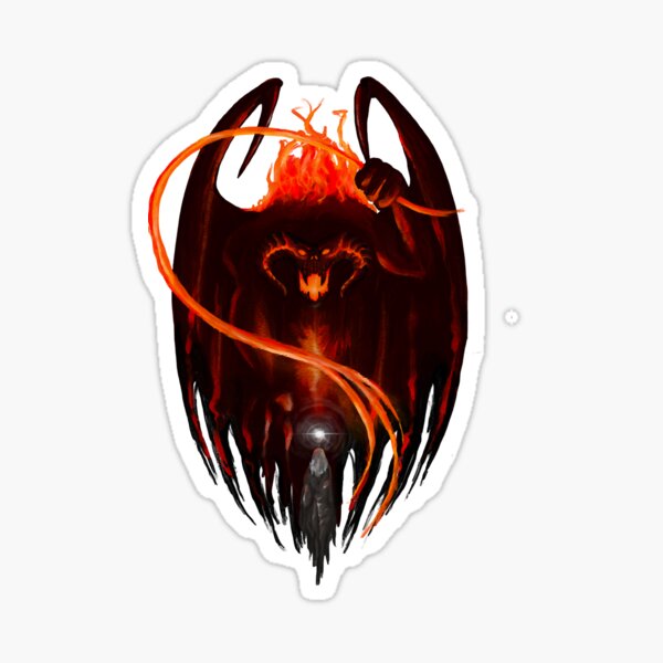 "Balrog" Sticker by LindaAPate | Redbubble