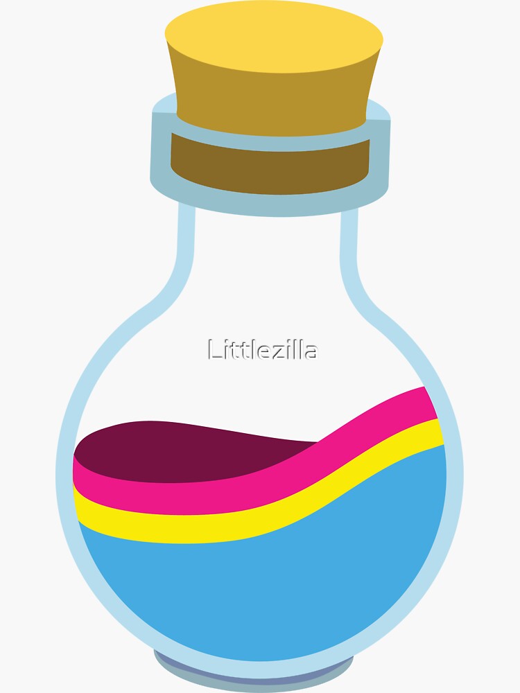 "Pride Potion - Pansexual Flag" Sticker for Sale by Littlezilla | Redbubble