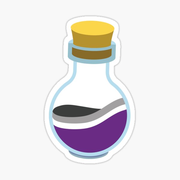"Pride Potion - Asexual Flag" Sticker for Sale by Littlezilla | Redbubble