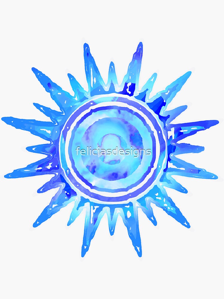 "Blue Sunshine" Sticker for Sale by feliciasdesigns | Redbubble