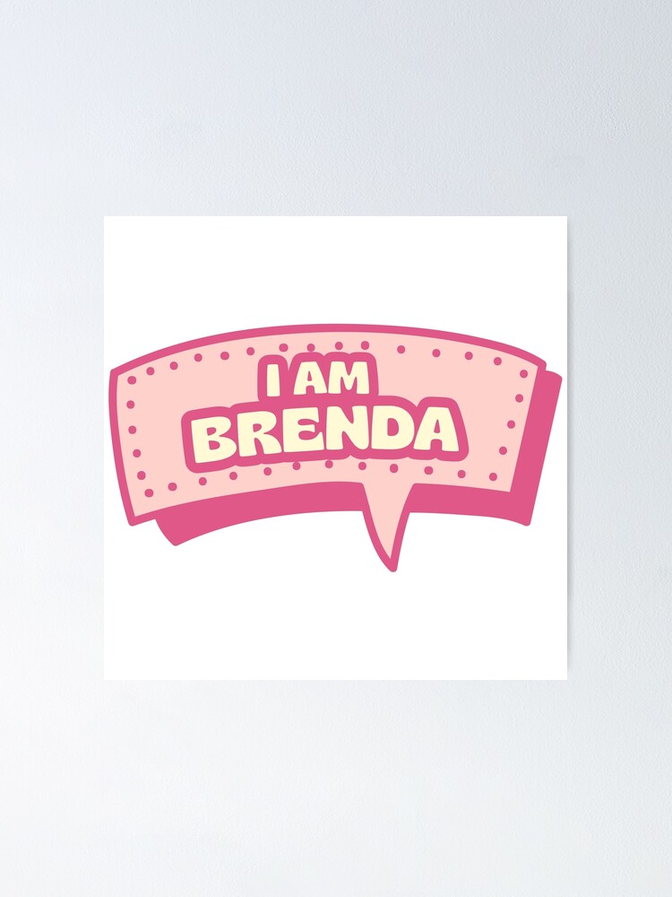 "I am Brenda, Brenda Calligraphy, Gift for Brenda, Custom Gift Brenda ...