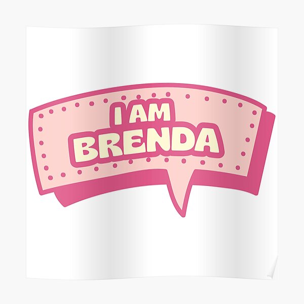 "I am Brenda, Brenda Calligraphy, Gift for Brenda, Custom Gift Brenda ...