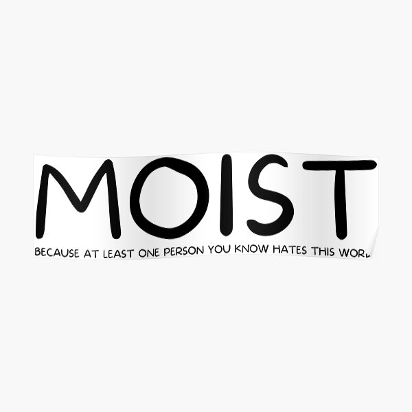 "Moist Funny Meme" Poster for Sale by Hilarious-Stuff | Redbubble