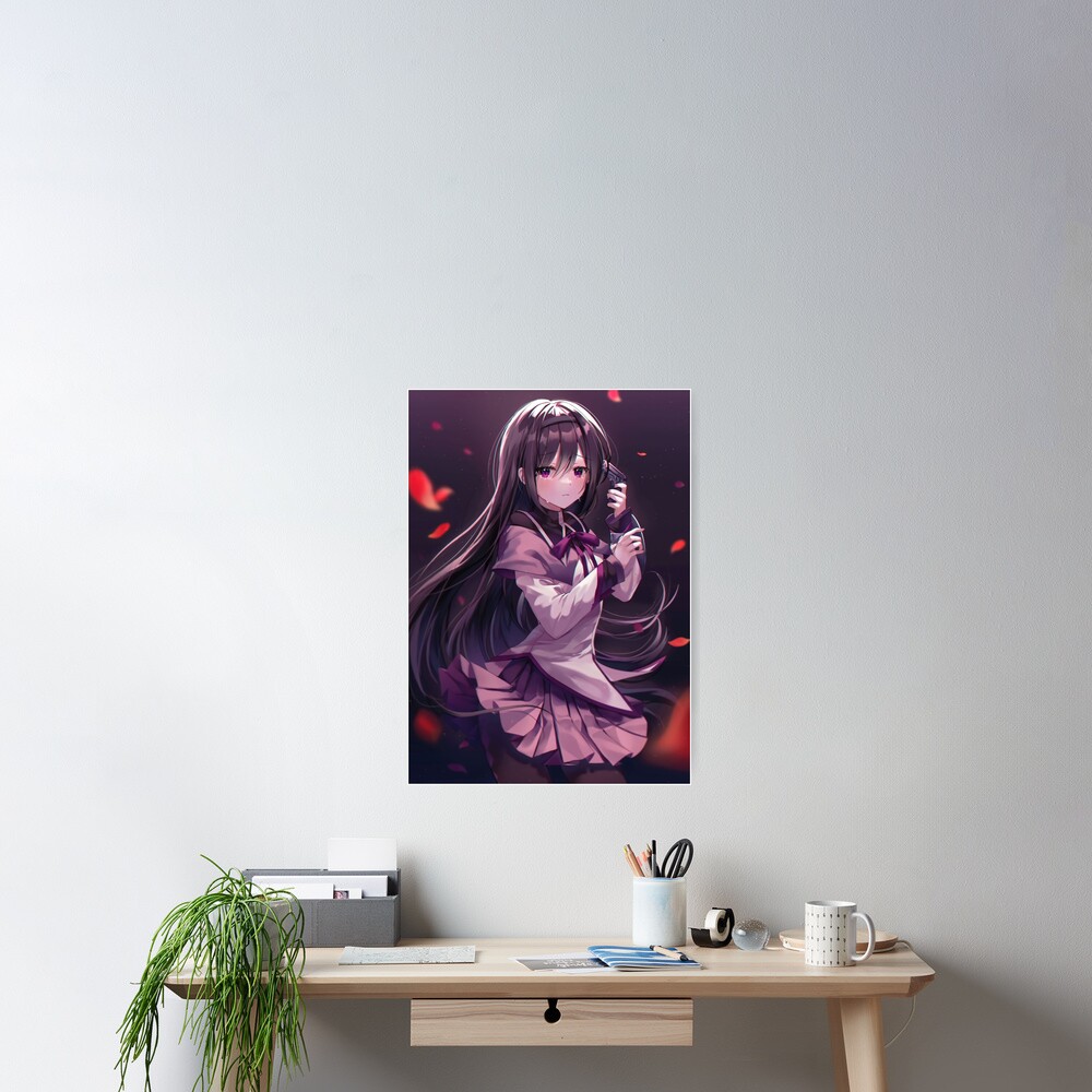 Póster «Homura Akemi Magia Record Dibujo Artístico» de KarinaTaisha ...