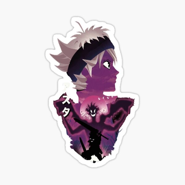 "black clover asta " Sticker for Sale by finalHop01 | Redbubble