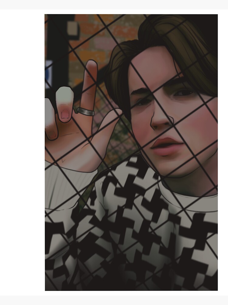 "Kit Connor drawing" Sticker for Sale by daddymactinus | Redbubble