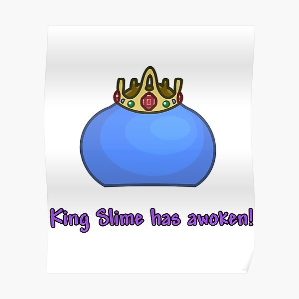 Póster «Música Vintage Retro Terraria King Slime Impresionante para ...