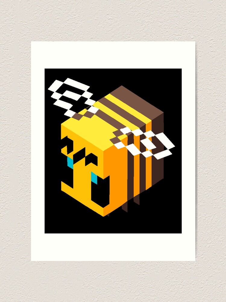 "pixel art minecraft bee" Art Print for Sale by Fineshopify | Redbubble