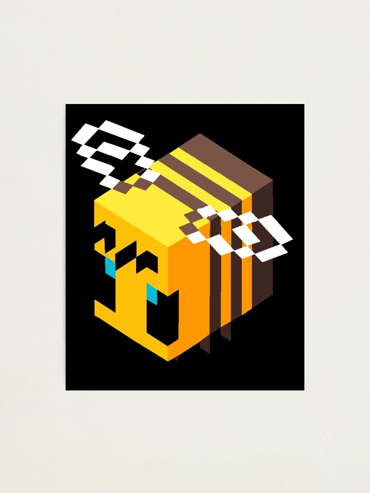 "pixel art minecraft bee" Photographic Print for Sale by Fineshopify ...
