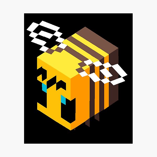 "pixel art minecraft bee" Photographic Print for Sale by Fineshopify ...