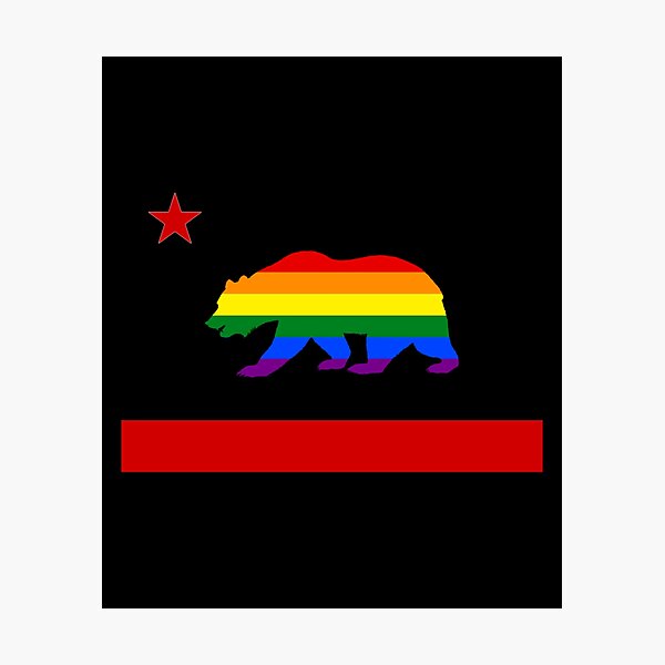 Lámina fotográfica «Bandera del arco iris del orgullo gay LGBT del ...