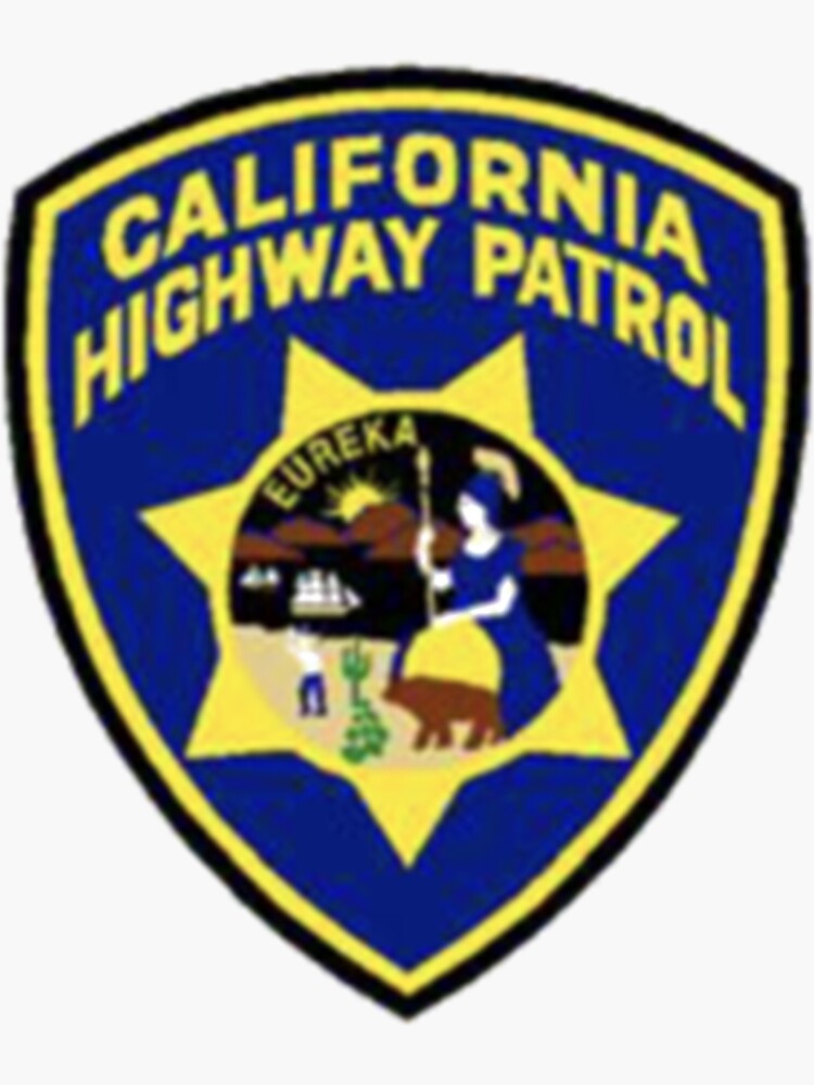 "CALIFORNIA HIGHWAY PATROL PATCH IMAGE" Sticker for Sale by ...