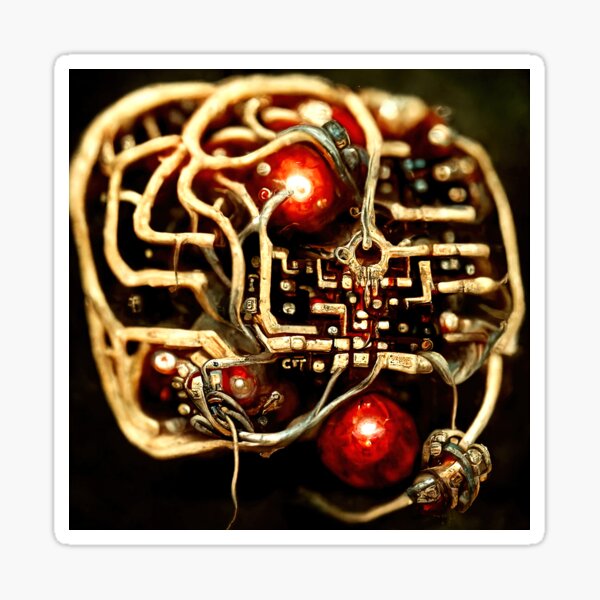 "Positronic Brain" Sticker for Sale by ErianAndre | Redbubble