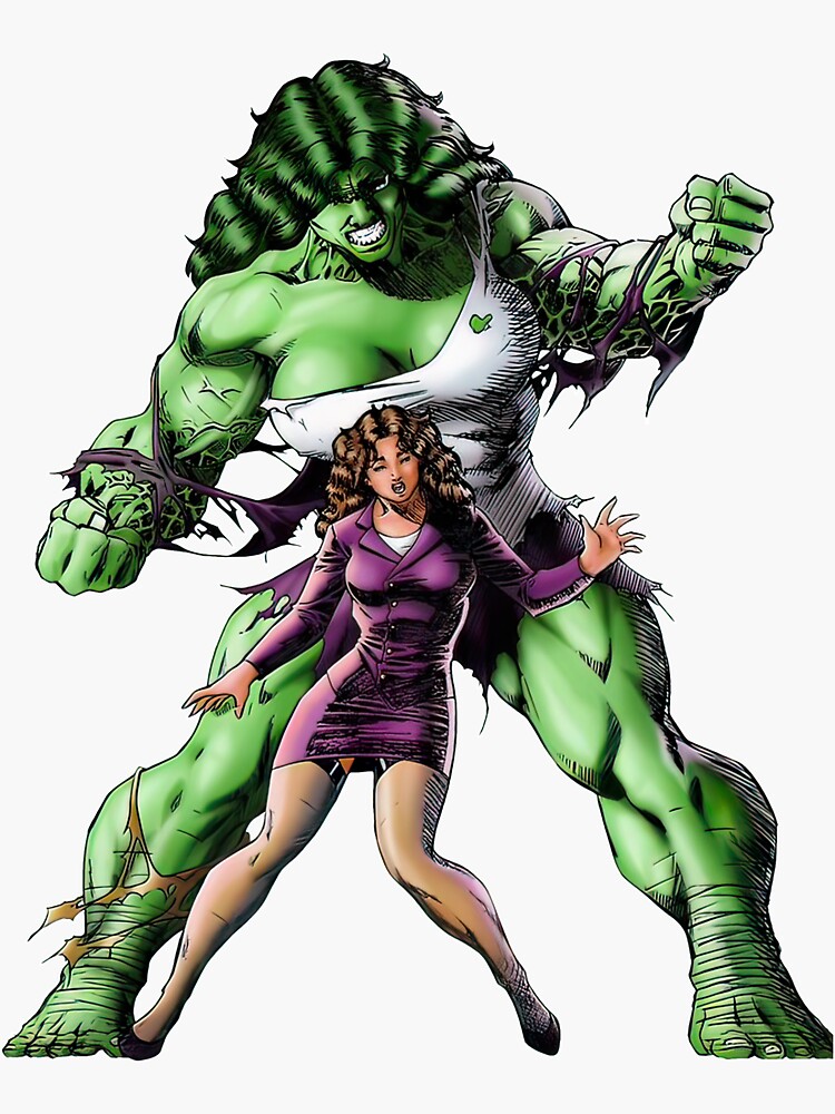"She-Hulk Angry" Sticker for Sale by PaulaBland | Redbubble