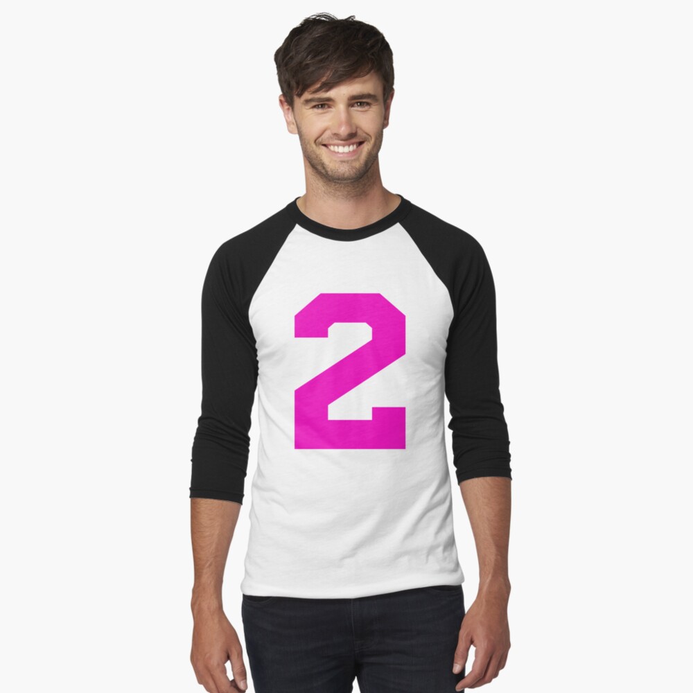 "Number 2, Pink two, Sports number 2" Sticker for Sale by TheCultStuff ...