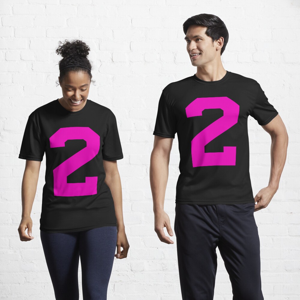 "Number 2, Pink two, Sports number 2" Sticker for Sale by TheCultStuff ...