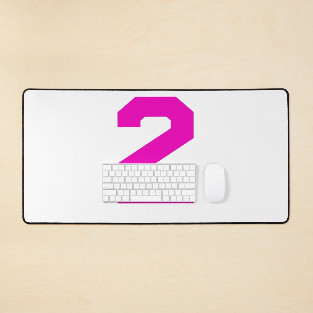 "Number 2, Pink two, Sports number 2" Sticker for Sale by TheCultStuff ...