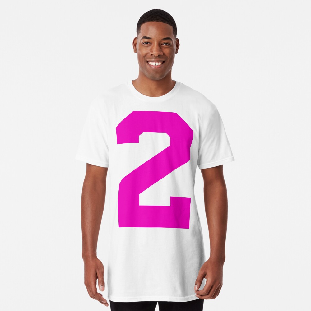 "Number 2, Pink two, Sports number 2" Sticker for Sale by TheCultStuff ...