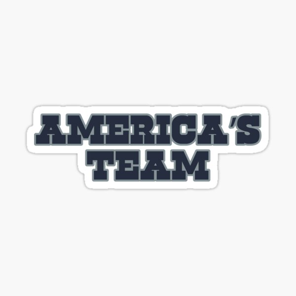 "America's team" Sticker for Sale by sabinako | Redbubble