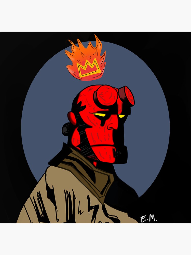 "Hellboy" Sticker for Sale by MissJupitr | Redbubble