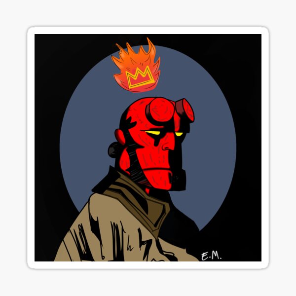 "Hellboy" Sticker for Sale by MissJupitr | Redbubble
