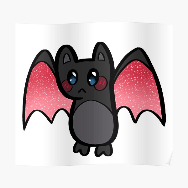 "Starry Bat [Red]" Poster for Sale by KouNavi-Crafts | Redbubble