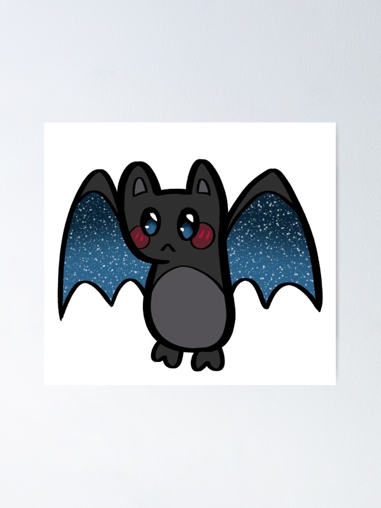 "Starry Bat [Blue]" Poster for Sale by KouNavi-Crafts | Redbubble