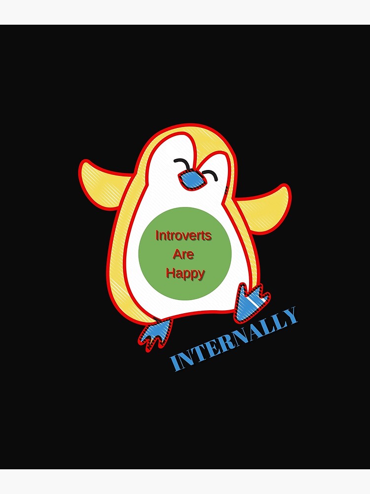 "Happy Penguin Dancing for Introverts" Poster for Sale by BeJove ...