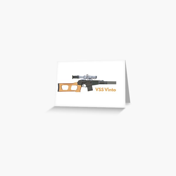 "VSS Vintorez Soviet Special Sniper Rifle" Greeting Card by NorseTech ...