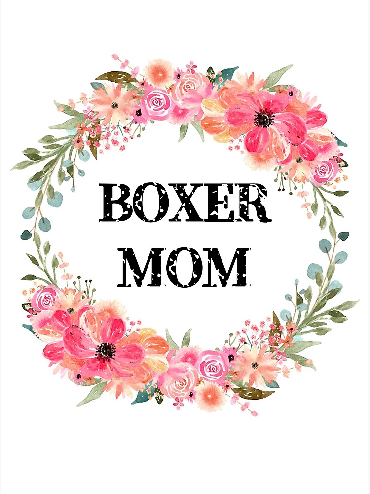 "Boxer Mom" Poster for Sale by BoxerLoving | Redbubble