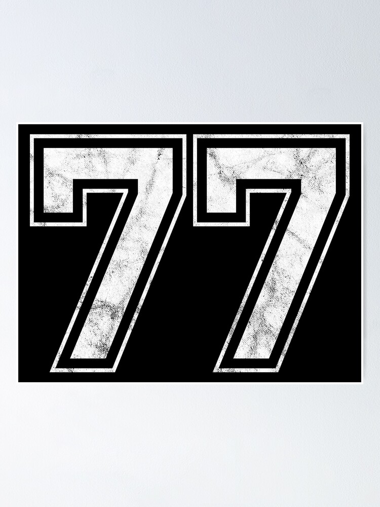 "Number 77" Poster for Sale by PaulSDesign | Redbubble