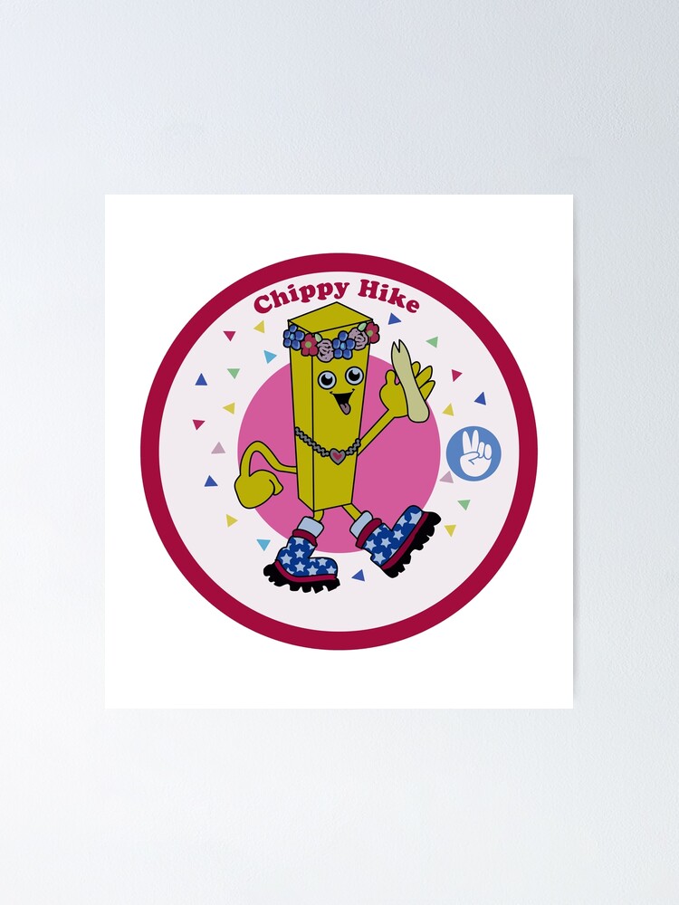 "Mrs Chippy Hike badge" Poster for Sale by PaletteDesigns | Redbubble