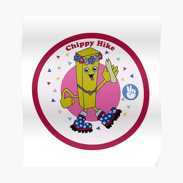 "Mrs Chippy Hike badge" Poster for Sale by PaletteDesigns | Redbubble