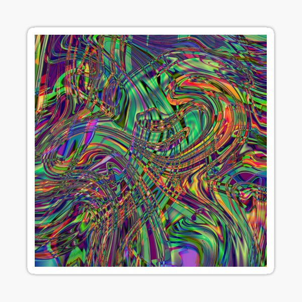 "Trippy drip painting " Sticker for Sale by DeSanto | Redbubble