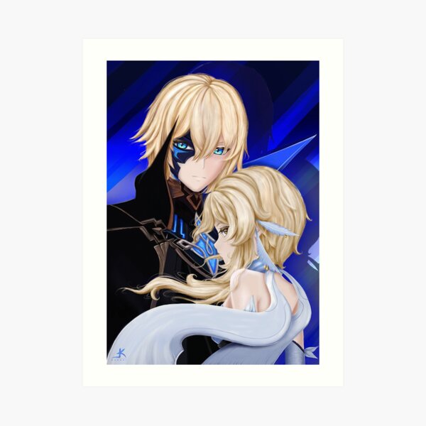 "Dainsleif and Lumine - Genshin Impact" Art Print for Sale by Katzui ...