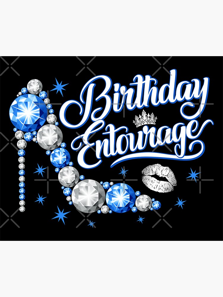 "Birthday Entourage, group design. Birthday party " Sticker for Sale by ...