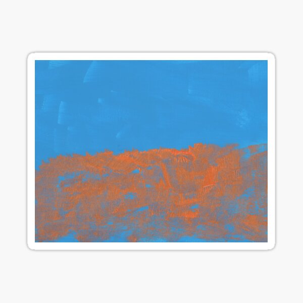 "No Waste blue and orange " Sticker for Sale by MaryLOwen85 | Redbubble
